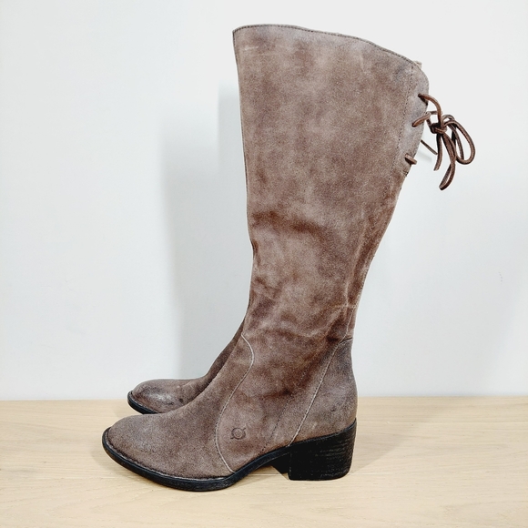 Born | Shoes | Born Brown Suede Kneehigh Fall Winter Riding Boots 834 ...